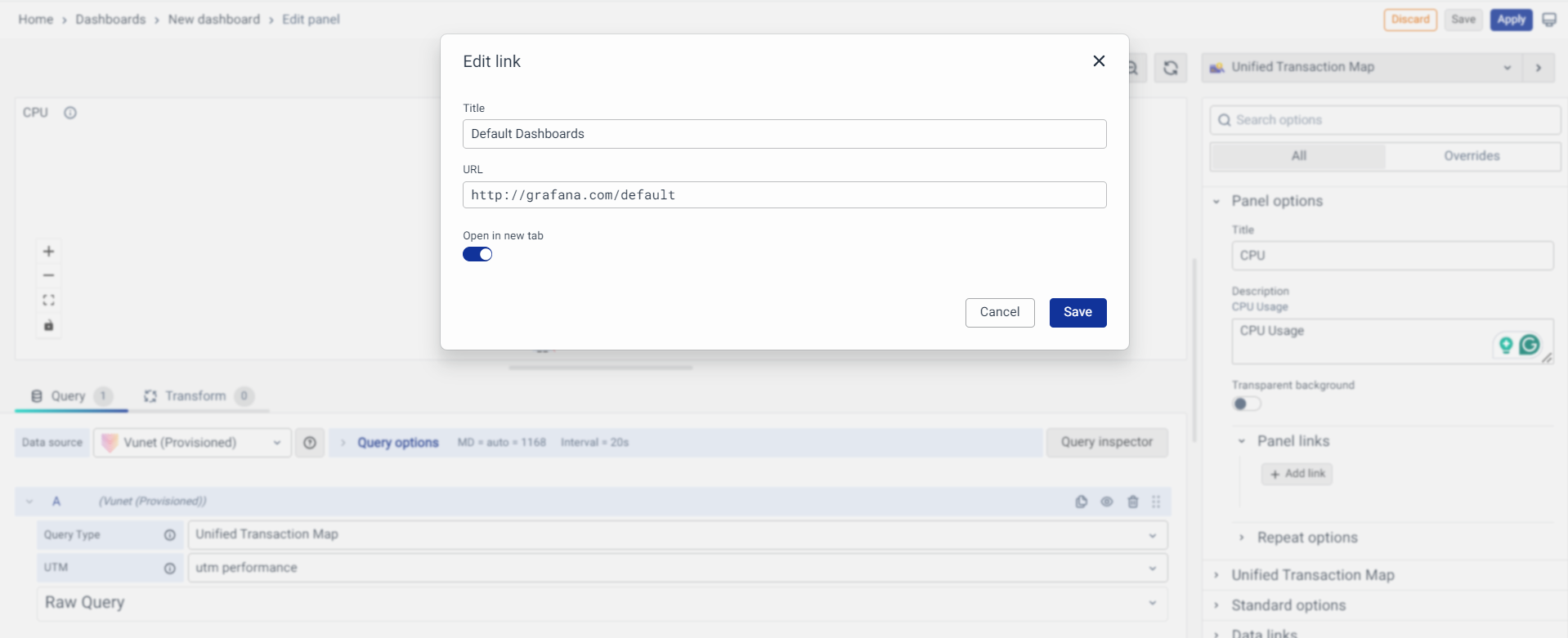 Configuring UTM Visualization | VuNet Docs