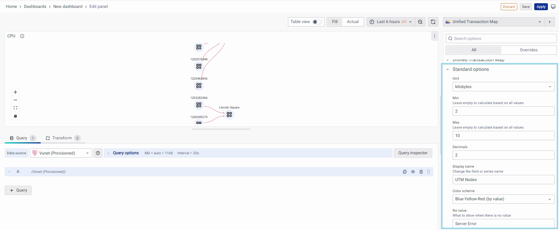 Configuring UTM Visualization | VuNet Docs