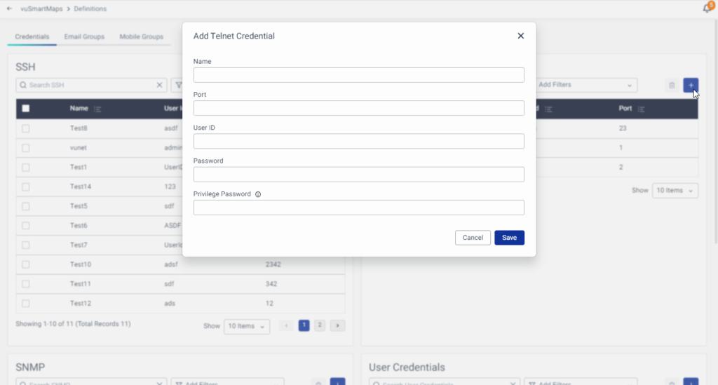 Configuring Credentials
